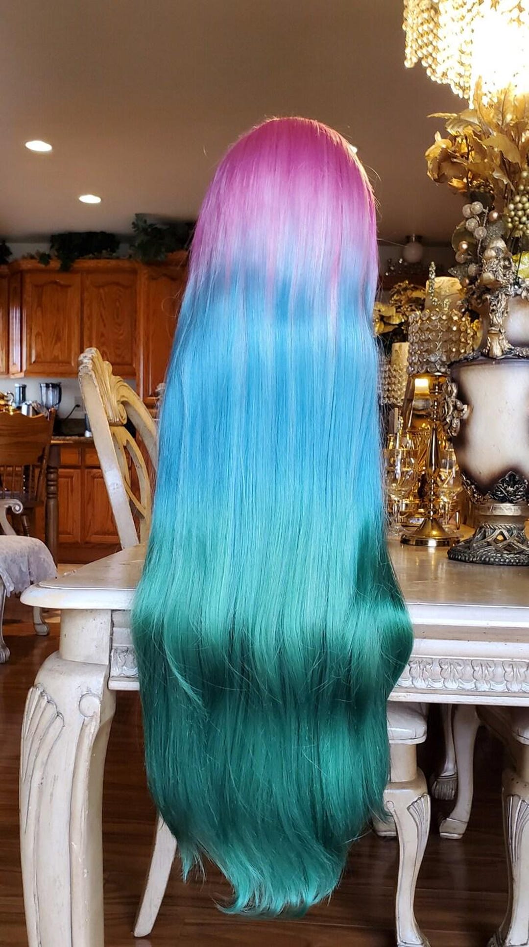 Rainbow Lace Front Wig - Etsy