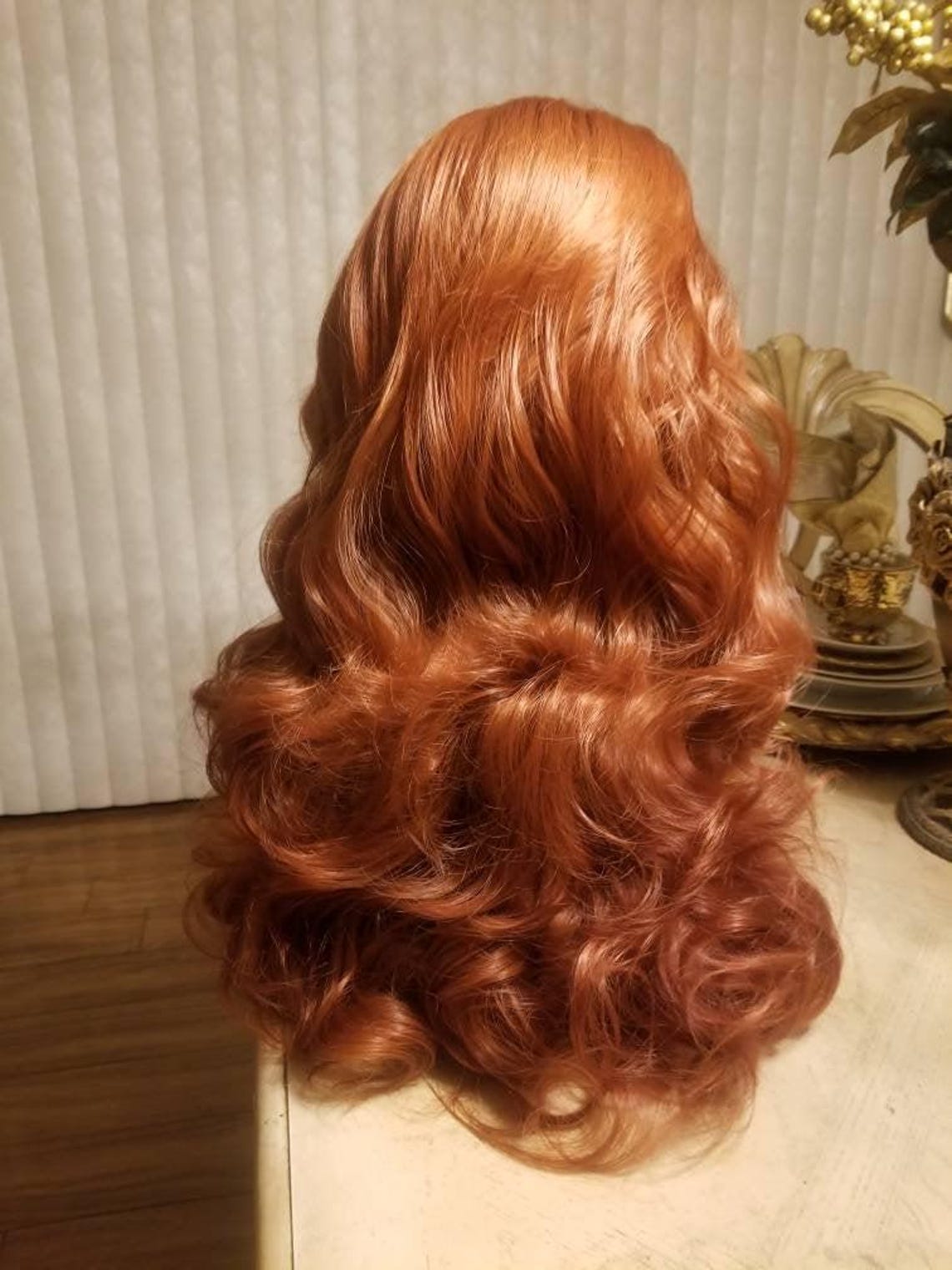 Copper Red Beauty Waves Lace Front Wig Goddess Beauty Wig Auburn - Etsy