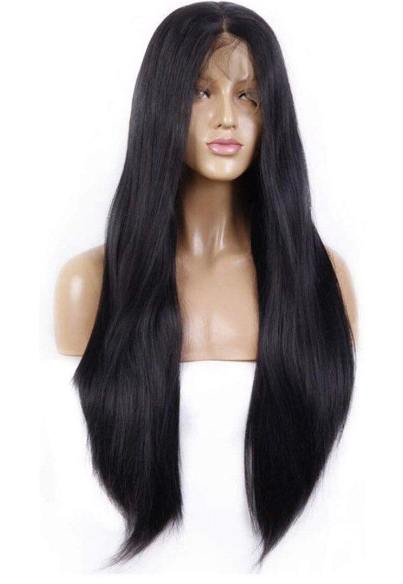 BEAUTY 24" Black Straight Lace Front Wig *NEW* - Etsy
