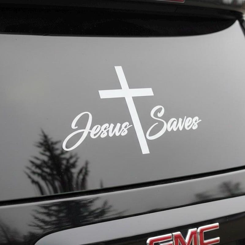 Jesus Saves Decal Sticker - Etsy