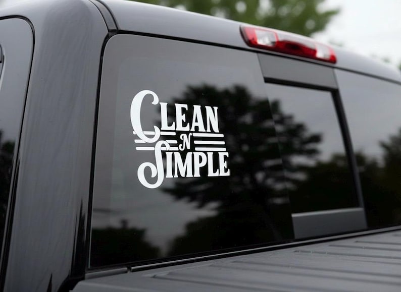 Clean and Simple Truck and Car Decal/sticker! - Etsy