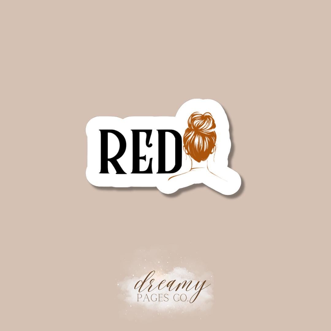 Red Nickname Sticker - Etsy
