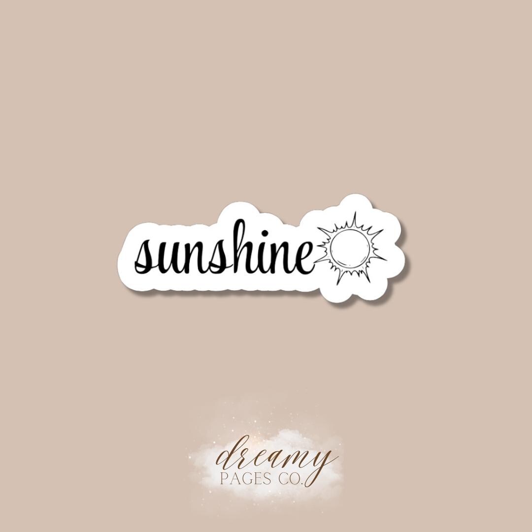 Sunshine Nickname Sticker - Etsy