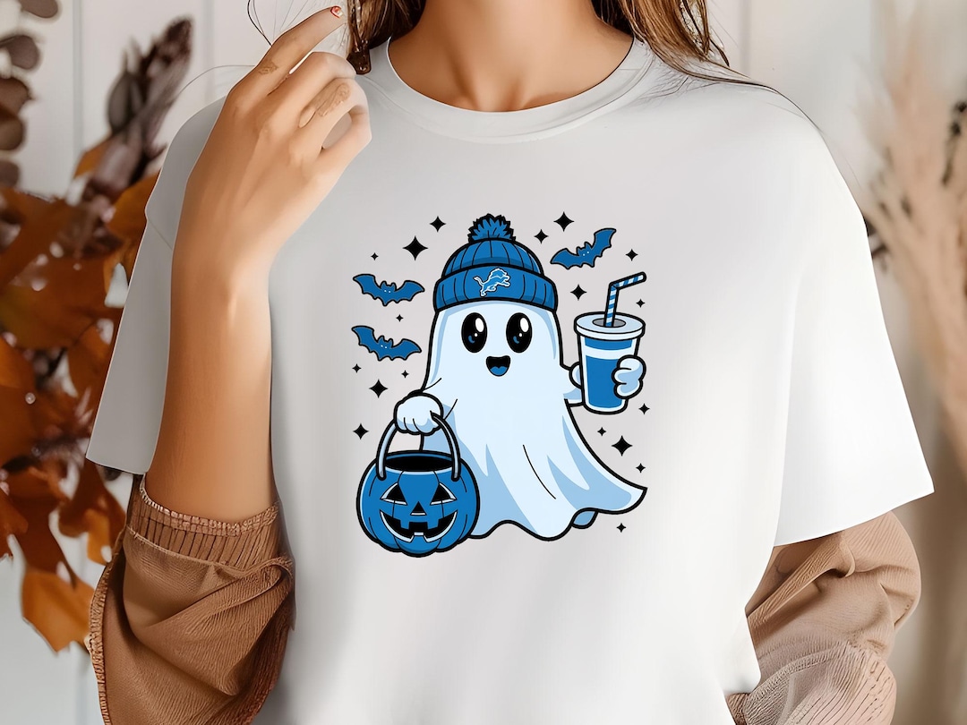 Cute Ghost Football Detroit Png 2, Cute Ghost Png, Halloween Png ...
