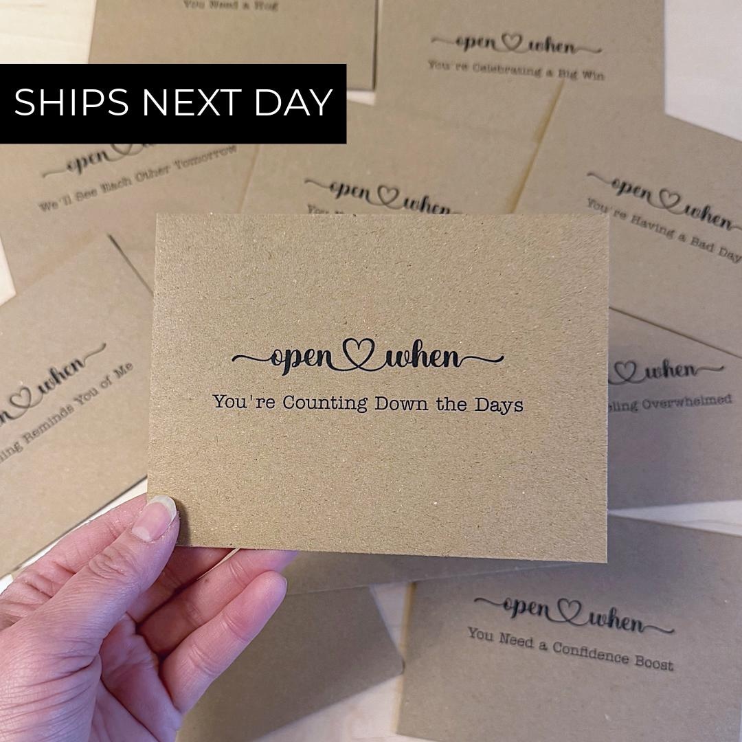 Open When Cards With Envelopes Gift for Military Deployment Long ...