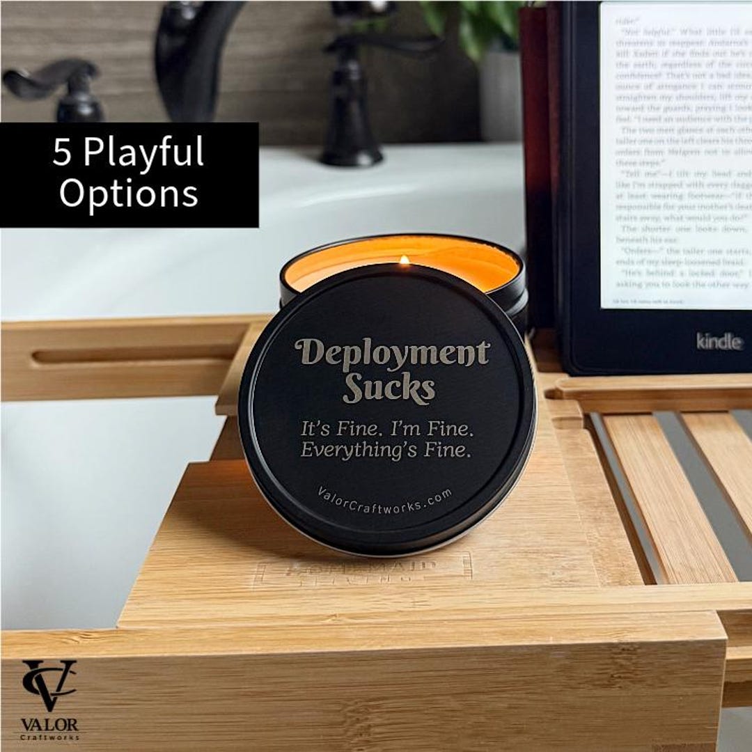 Funny Military Deployment Gift: Scented Soy Candle Care Package - Etsy