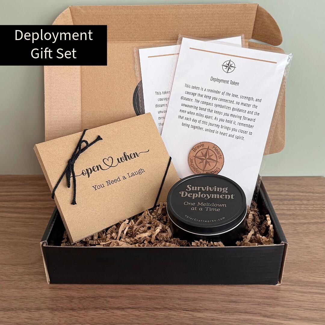 Personalized Deployment Gift Set for Military Couple Surviving ...