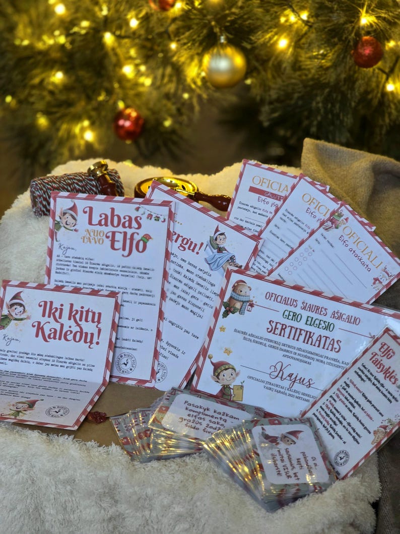 Elf Printable Bundle – Elf Letters, Mischief & Good Deed Cards ...