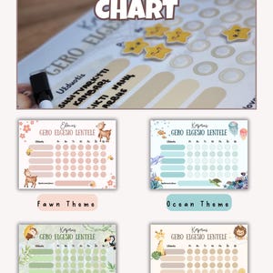 Behavior Chart for Kids - Personalized Laminated A4 Size With Hook and ...