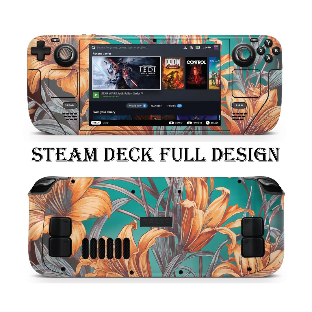 Custom Steam Deck Skin | Full Wrap Vinyl Decal | Protective Gaming ...