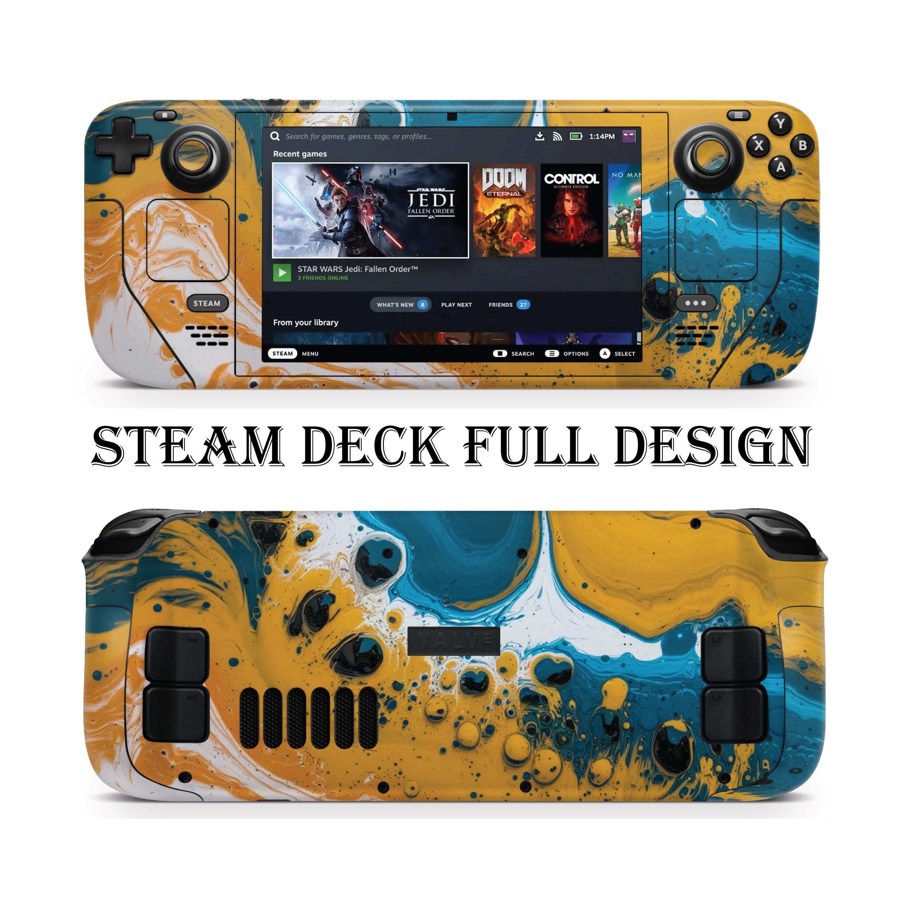 Steam Deck Skin - Abstract Swirl Design Full Coverage Wrap - Etsy