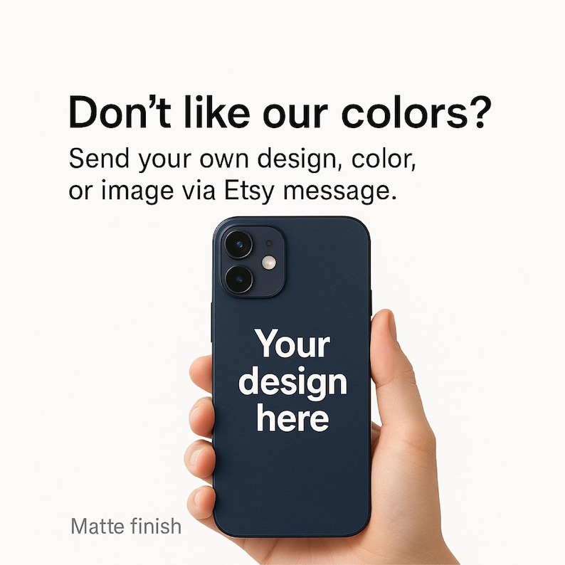 Premium iPhone Skin Wrap - Matte Finish, Bubble-free and Customizable ...