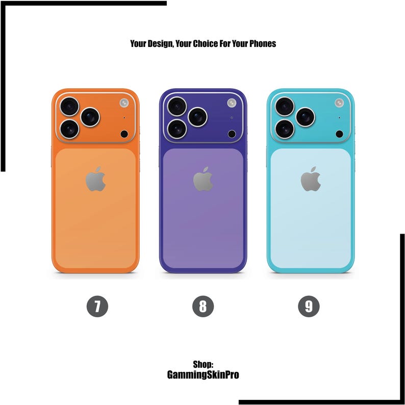 Premium iPhone Skin Wrap - Matte Finish, Bubble-free and Customizable ...