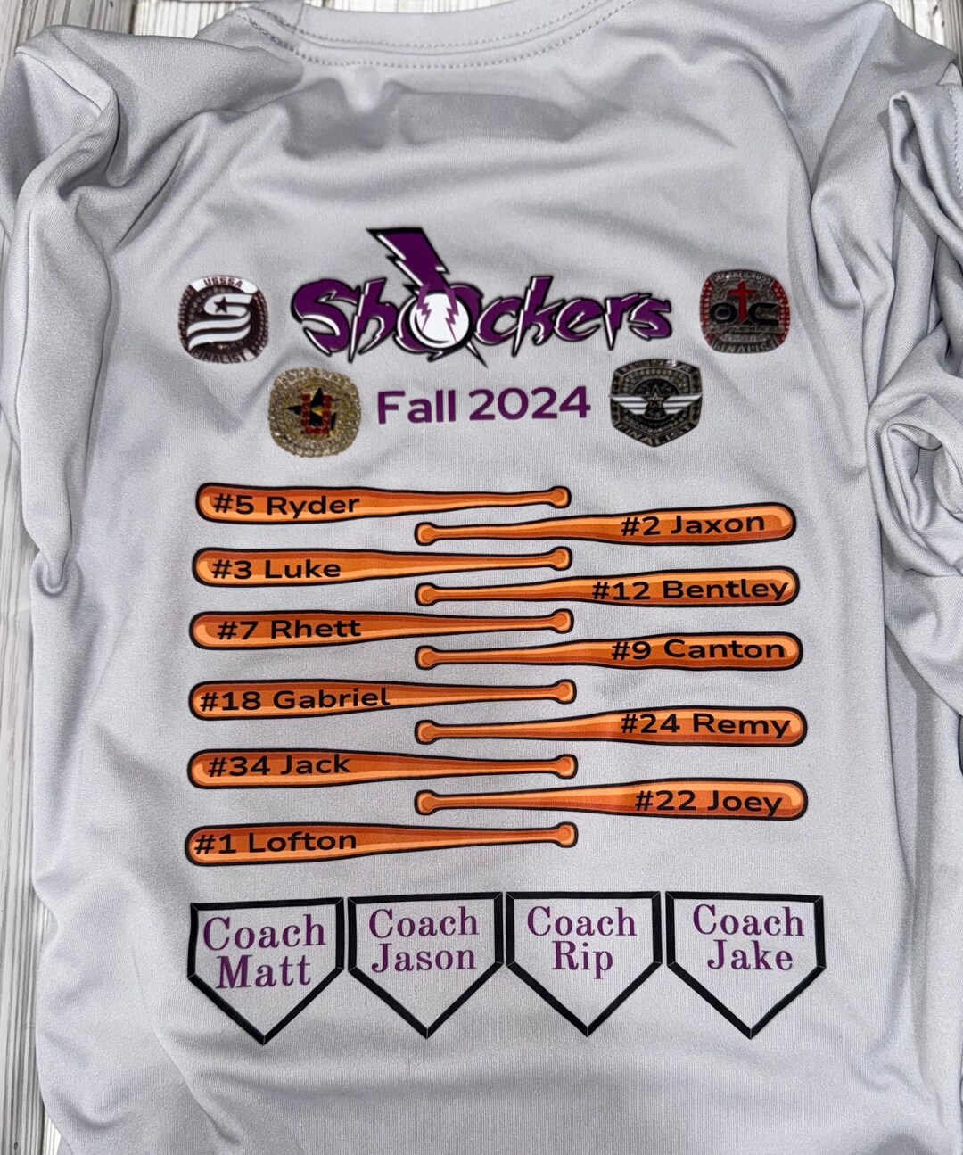 Team Roster Shirt Personalized | Any Team | Baseball | Print - Etsy