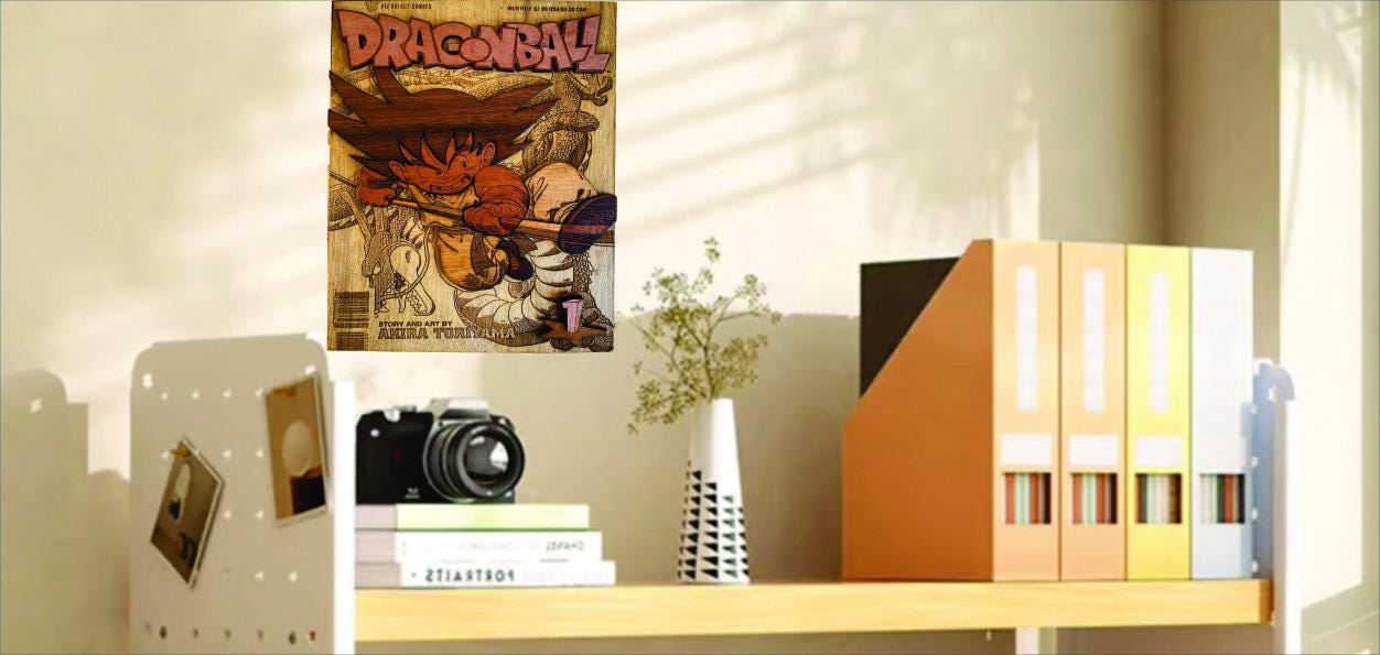 Dragon Ball SVG, Digital File, Custom Manga Covers, 3d Comic Book ...