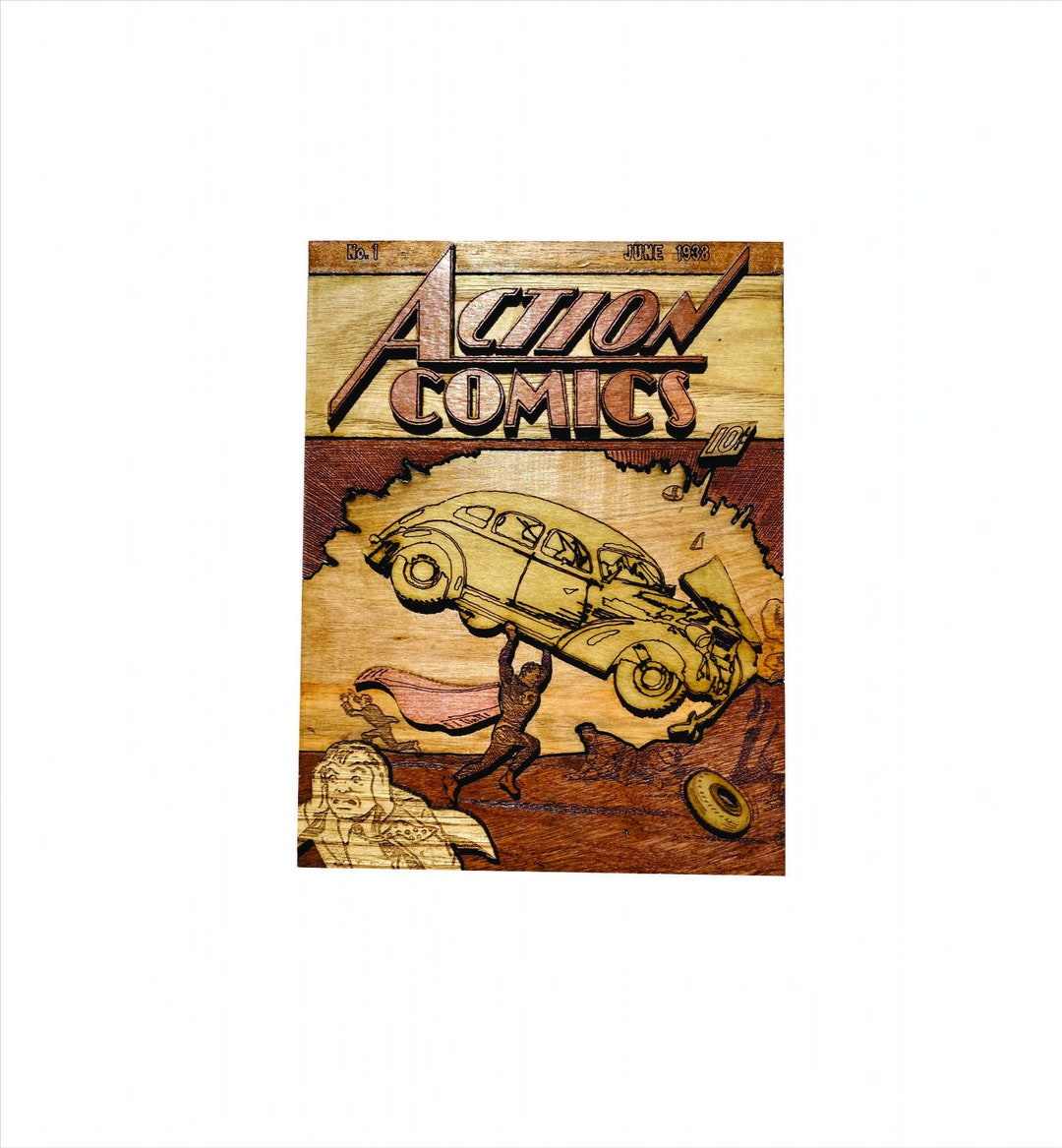 Action Comics Nº1 Svg, Digital File, Custom Comic Covers, 3d Comic Book ...