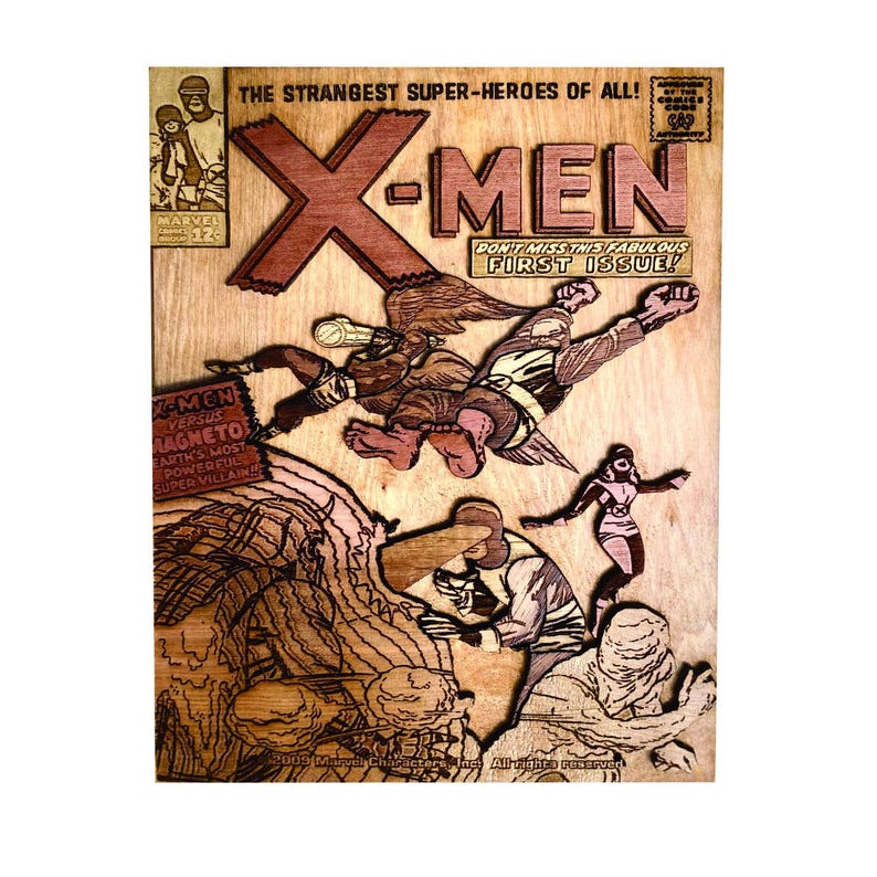 X-men Svg, Digital File, Custom Comic Covers, 3d Comic Book, Laser ...