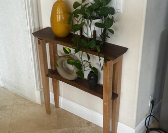 Minimalistic Console Table Entry Side Table Handmade From Solid Walnut ...