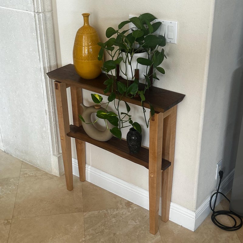 Walnut Entry Table - Etsy