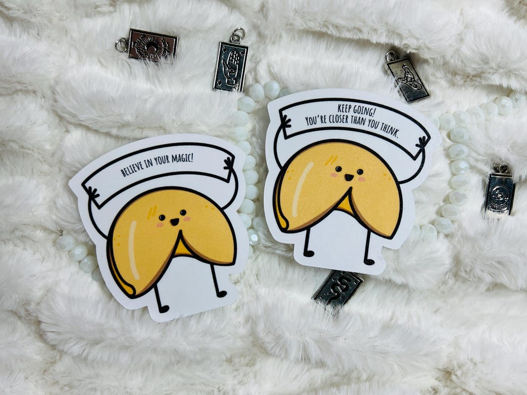 Fortune Cookie Sticker - Etsy