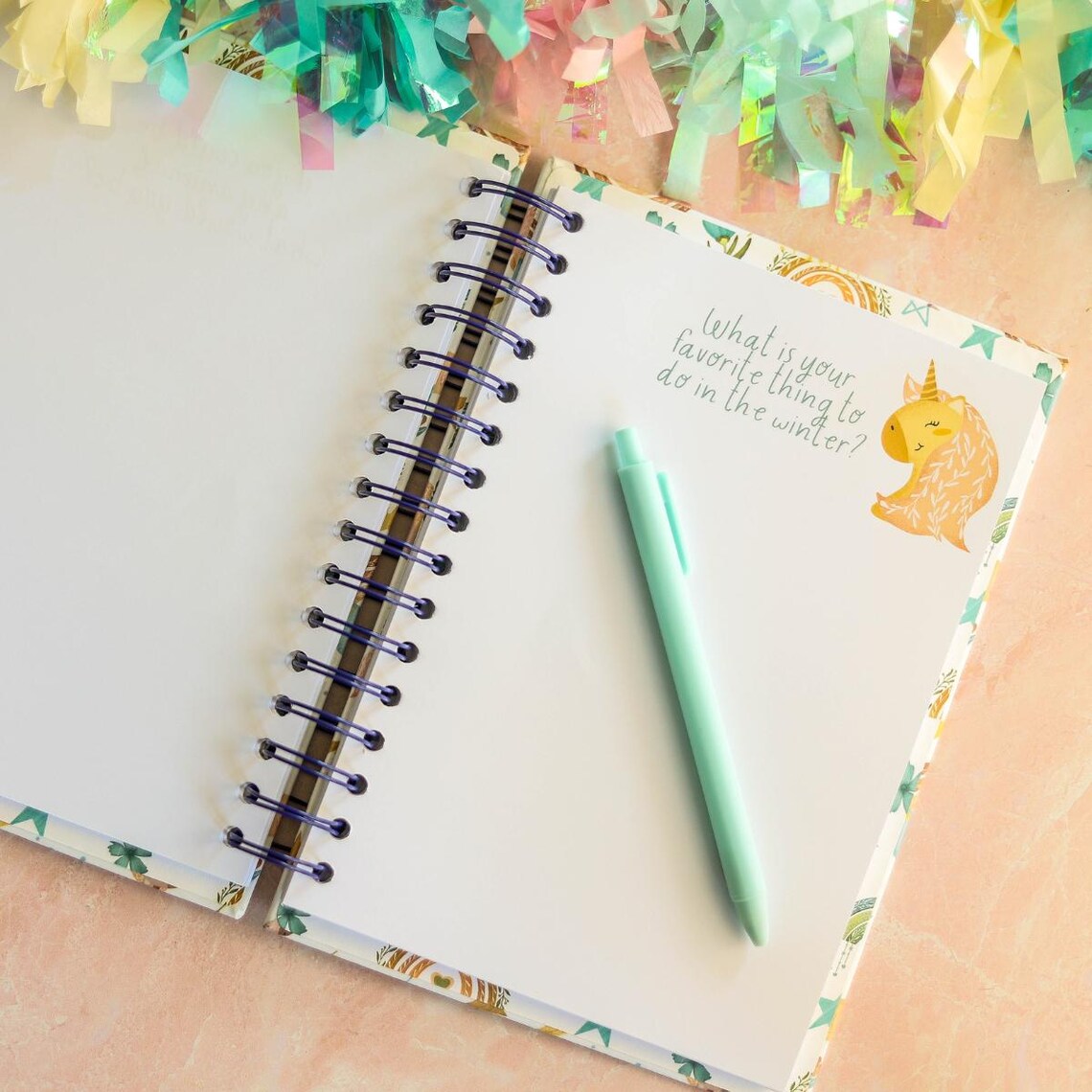 Handmade Unicorn Prompt Notebook A5 Size Gift for Kids and Preteens - Etsy