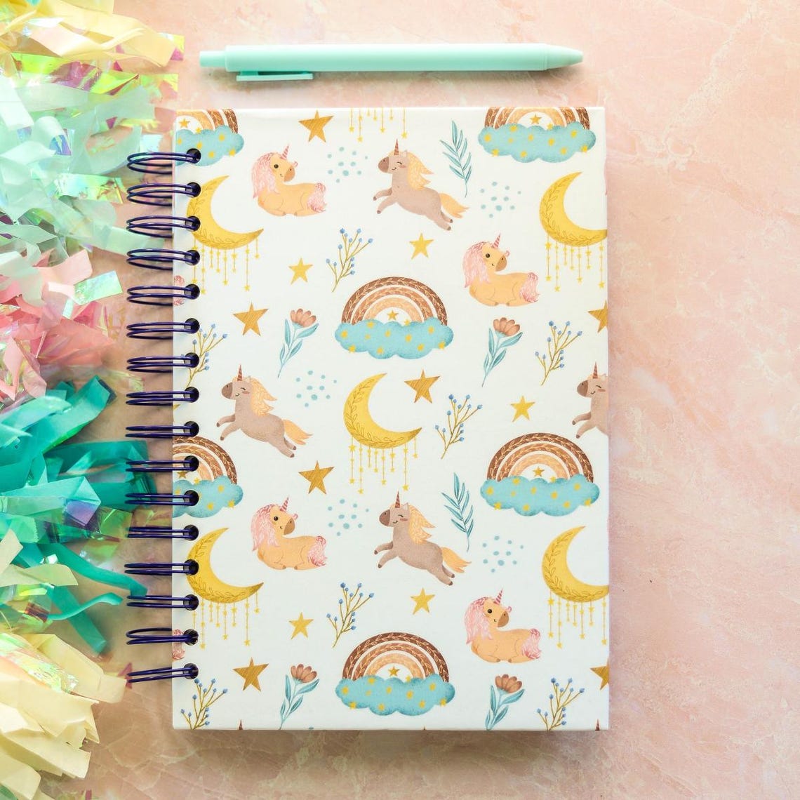 Handmade Unicorn Prompt Notebook A5 Size Gift for Kids and Preteens - Etsy