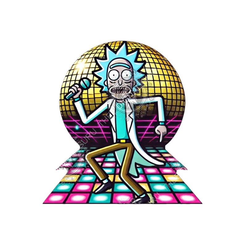 Rick and Morty. 6 Quirky Beach Vacation Sticker Relaxing Scientist and ...