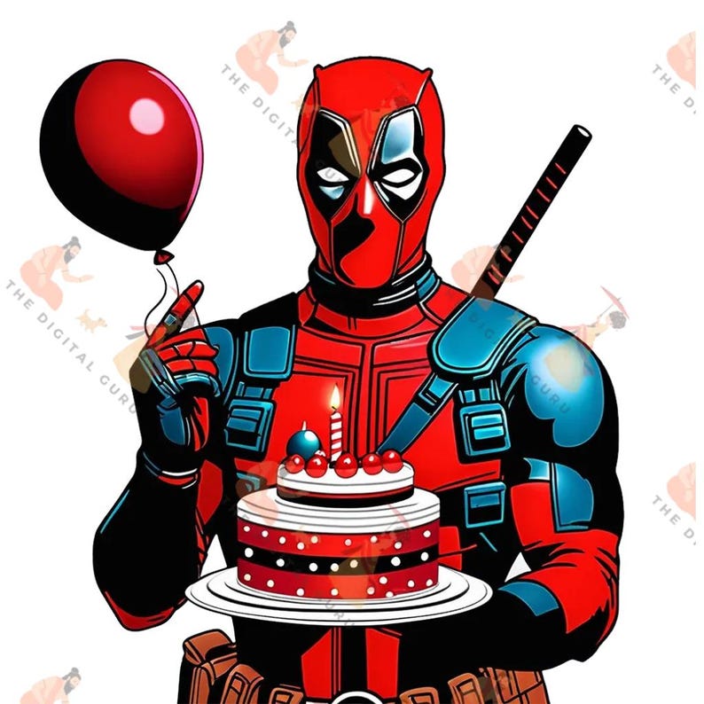 9 PNG de Deadpool de alta resolución en acuarela perfectos para ...