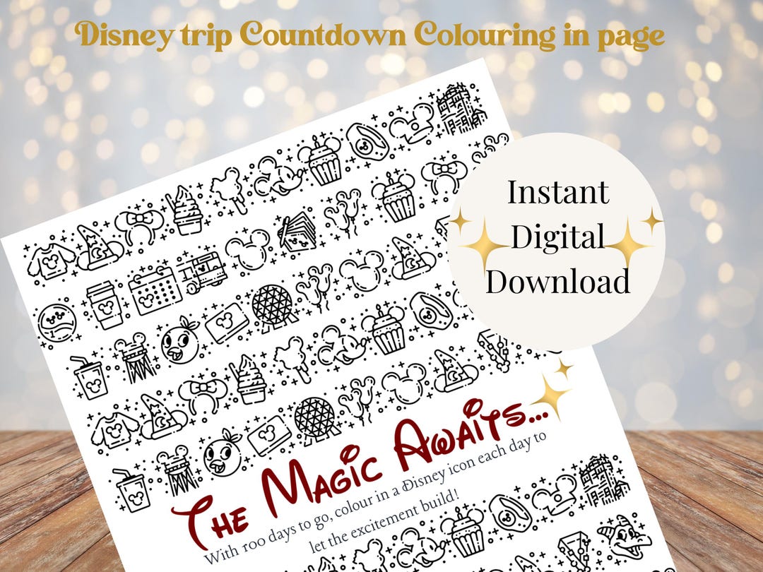 Disney Countdown Count Down to Disney Vaction Holiday Trip Count Down ...