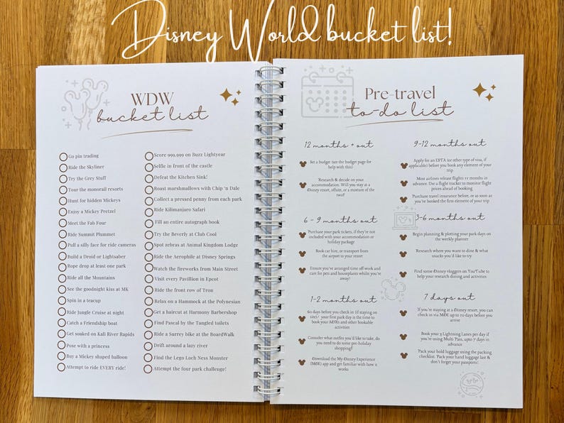 Disney World 2026 2027 Travel Guide & Planner - A5 WDW Trip Budget ...