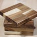Handmade set of 4 Acacia Wood Coasters. Finished With Tung Oil. - Etsy