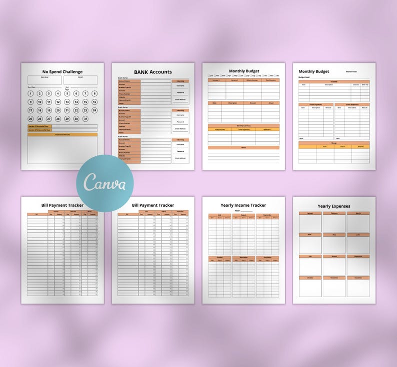 2025 Budget Planner Editable & Printable Financial Planning Tool to Manage Your Money - Etsy
