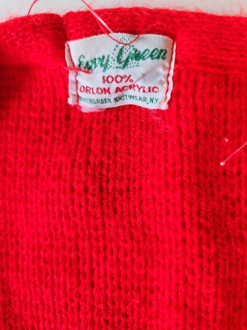60s Red Mod Sweater Vest, 38 - Etsy