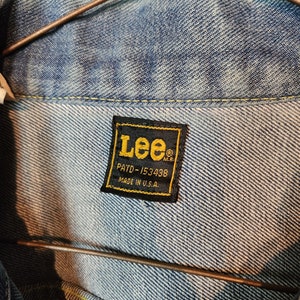 80s LEE Denim Jacket, Jean Jacket, GM, TEREX 42 - Etsy