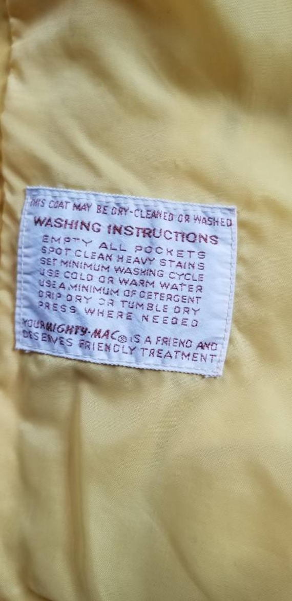 Mighty Mac, 60s 70s, vintage coat, yellow, snaps, 46 … - Gem