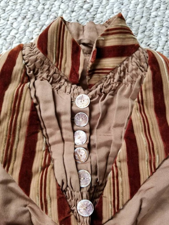 Antique 1800s silk bodice, amazing condition for its … - Gem