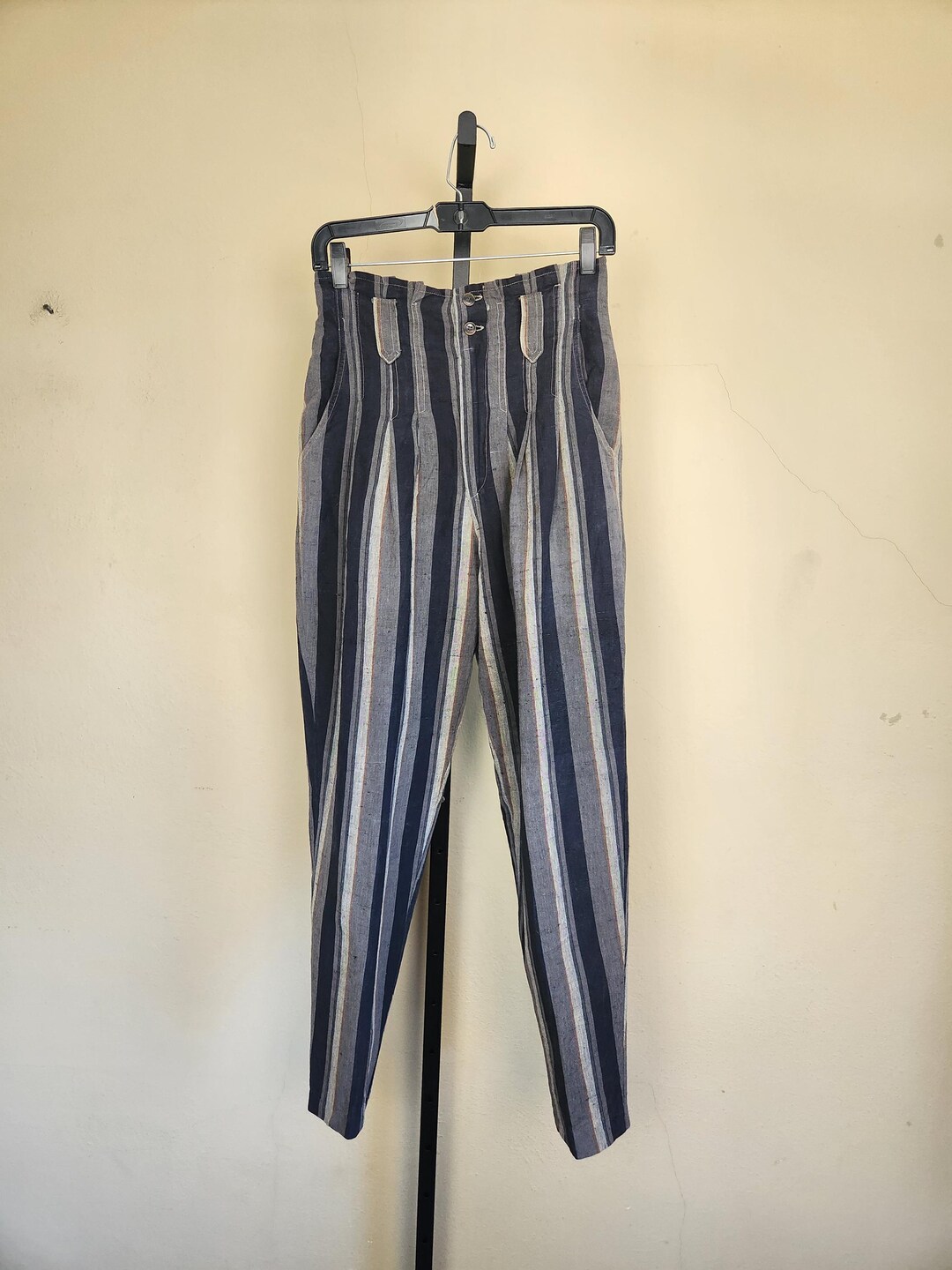 Fabulous 80s Pants by Outback Red, Size 4, Linen Cotton and Rayon, Gray ...