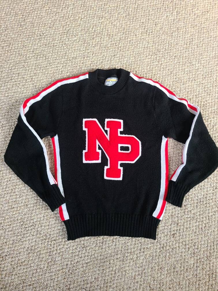 NP Cheerleading Sweater Cheer Uniform 34 Black Vintage - Etsy