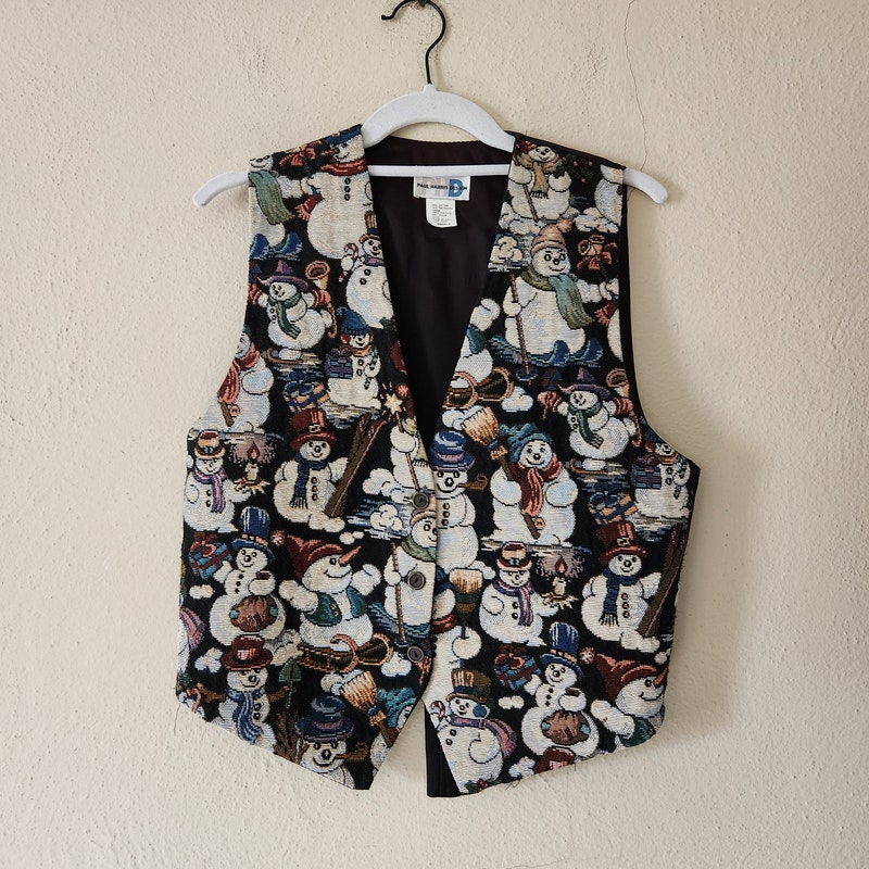 Snowman Vest - Etsy