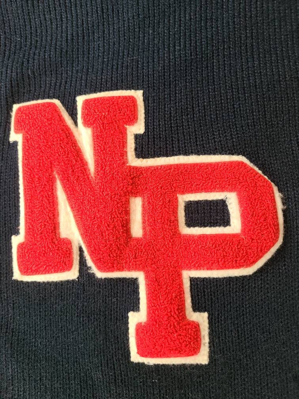 NP Cheerleading Sweater Cheer Uniform 32 Navy Vintage - Etsy