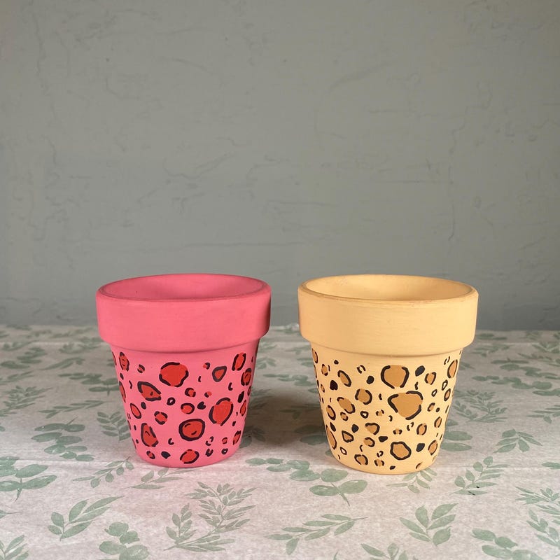 Cheetah Planter - Etsy