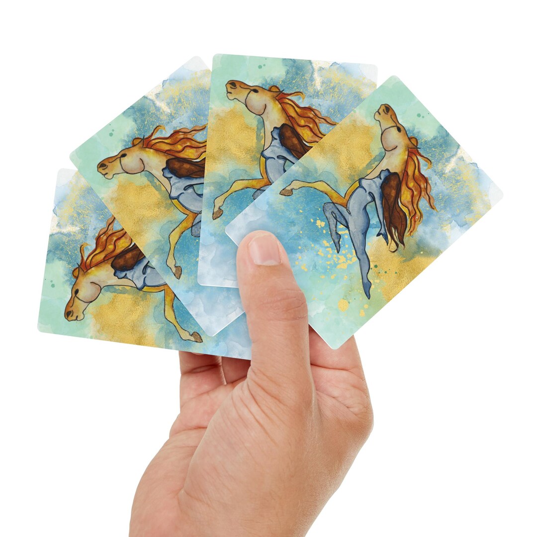 Horse Design Playing Cards, Poker Cards, Deck of Cards, Equestrian Gift ...