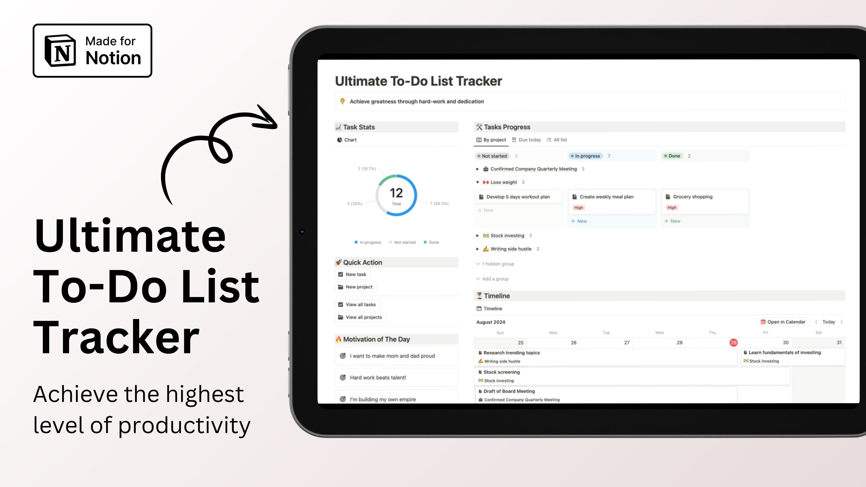 Ultimate Notion To-do List Tracker - Etsy