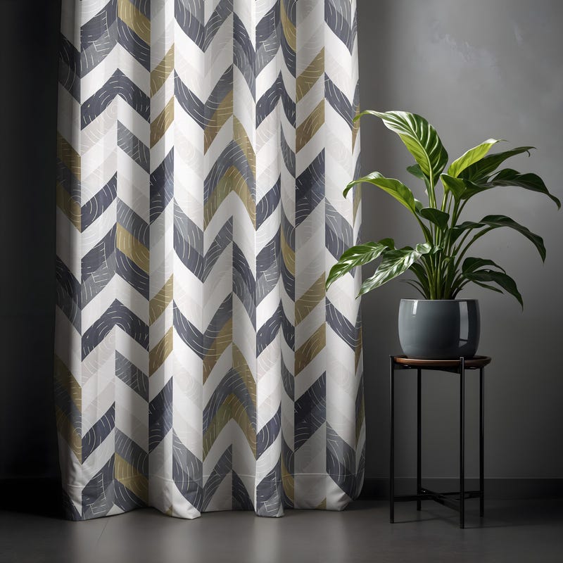 Chevron Curtains - Etsy Canada