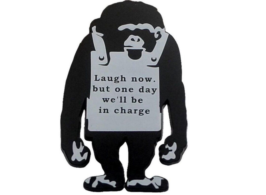 Banksy Graffiti Pins Laugh Now Pin - Etsy