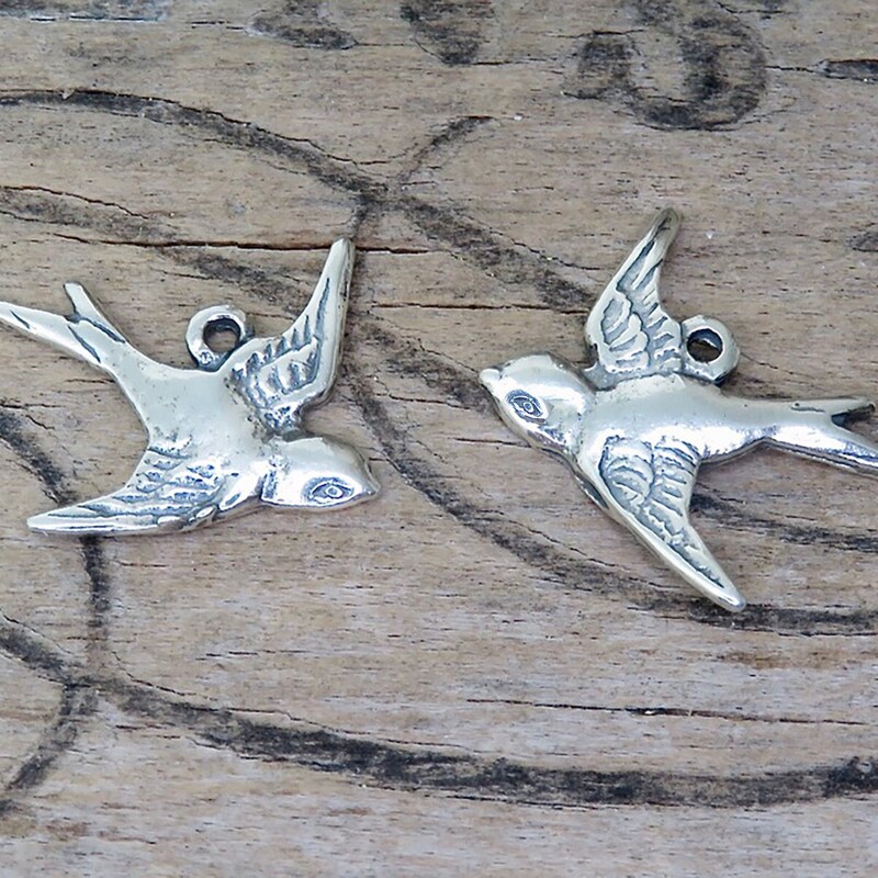 Bird Charm - Etsy
