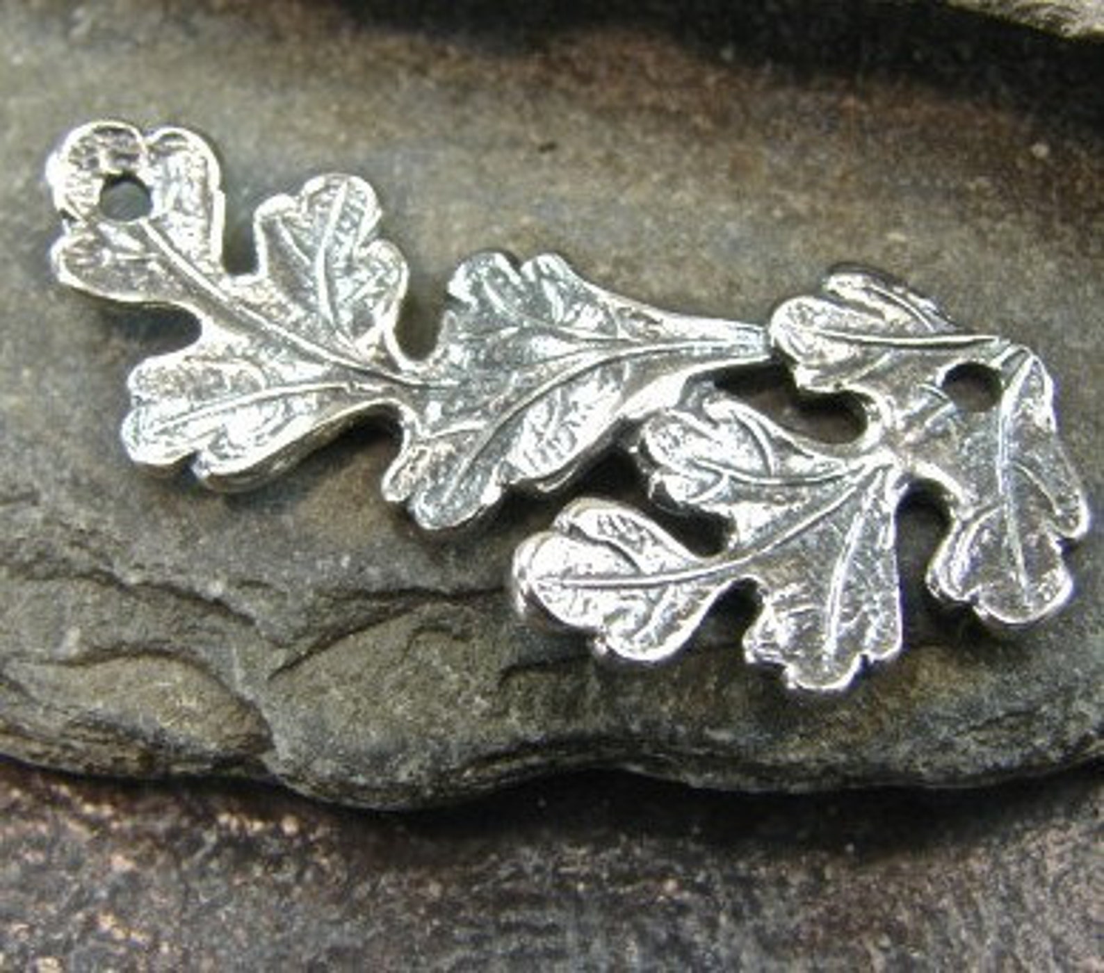 Sterling Silver Oak Leaf Vintage Replica Oak Leaf Link or | Etsy