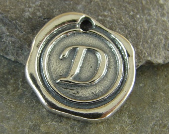 Initial D Sterling Silver Wax Seal Stamp Visual Arts Craft Supplies ...