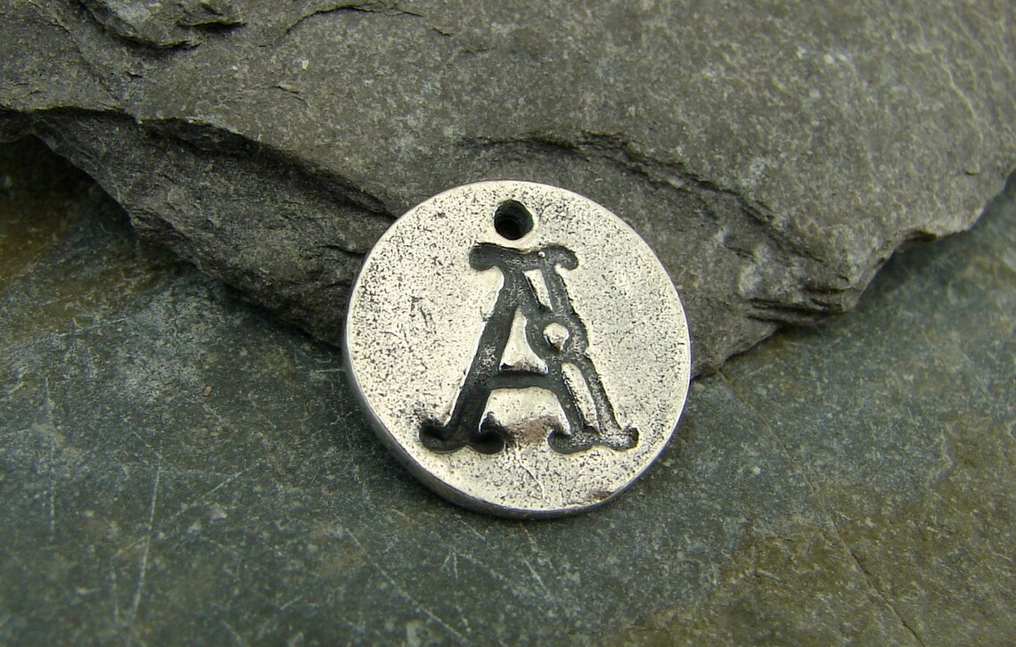 Antique Font Monogram Initial Letter A Rustic Artisan - Etsy