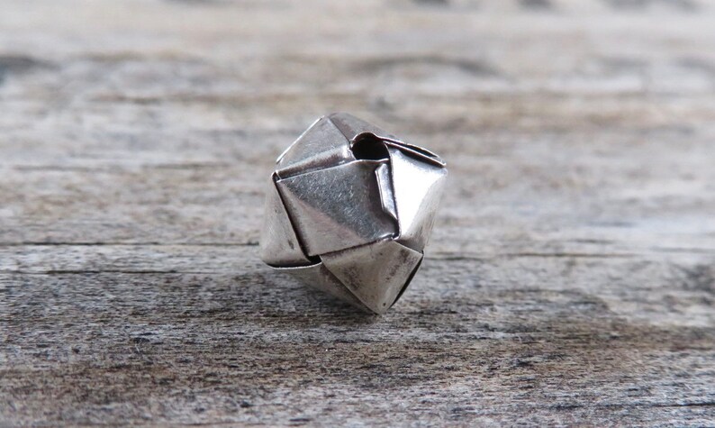 Hill Tribe Fine Silver Origami Cube Beads Thai Artisan Bead | Etsy
